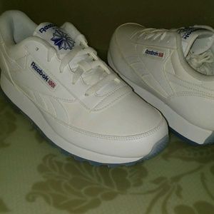 Reebok | Shoes | Womens Whiteblue Ice Reebok Classic Sneakers | Poshmark